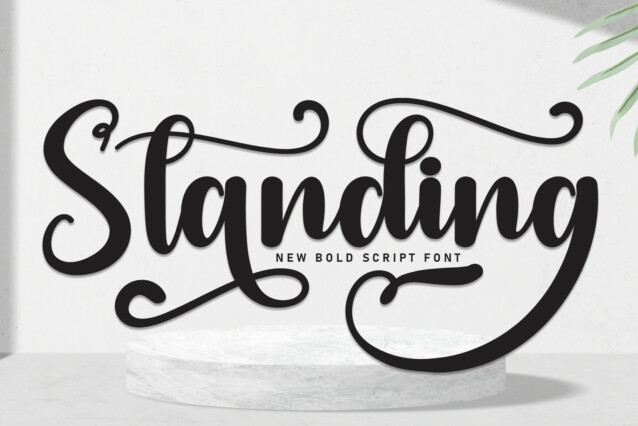 Standing Script Font - Befonts