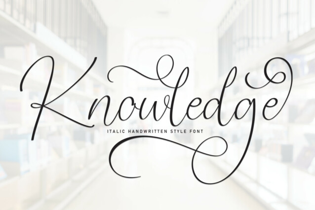 Knowledge Script Font - Download Free Font