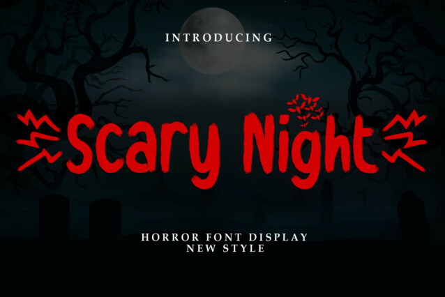 Scary Night Display Font - Download Free Font