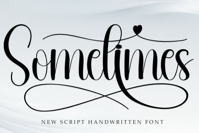 Sometimes Script Typeface - Download Free Font