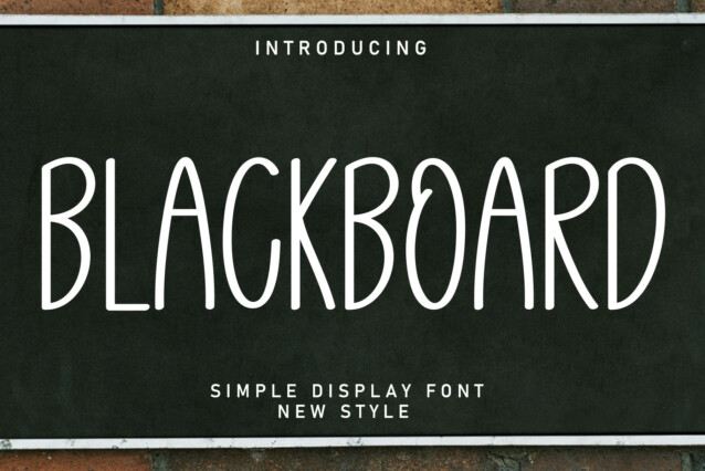 Blackboard Display Font - Download Free Font