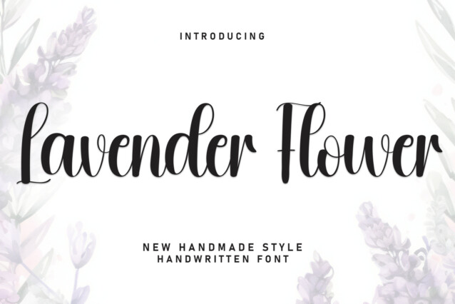 Lavender Flower Font - Download Free Font