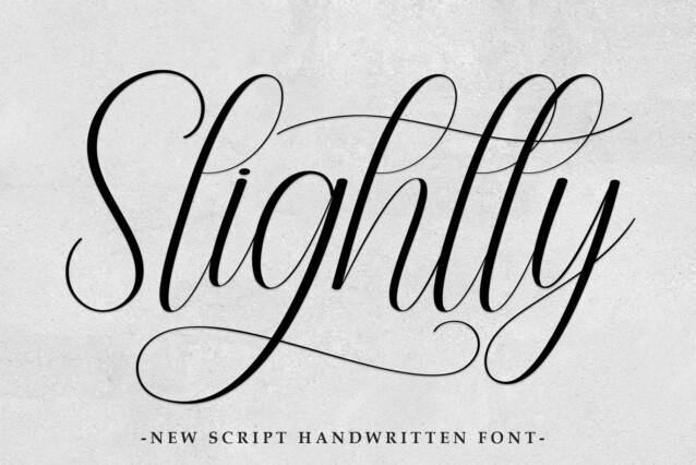 Slightly Script Font - Download Free Font