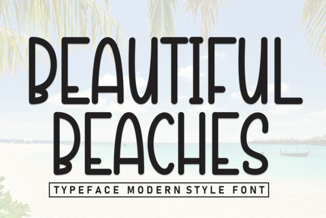 Beautiful Beaches Display Font - Download Free Font