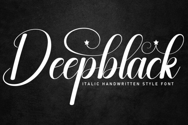 Deepblack Script Font - Download Free Font