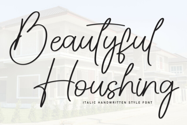 Beautyful Housing Handwritten Font - Download Free Font