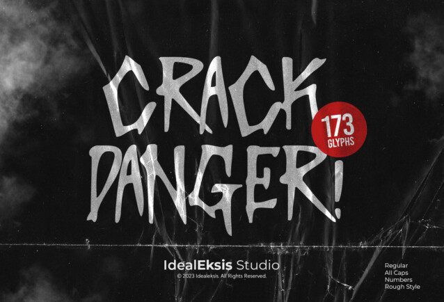 Crack Danger Font - Download Free Font