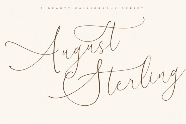 August Sterling Font - Download Free Font