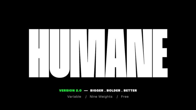 Humane V.2.0 Font Family - Download Free Font