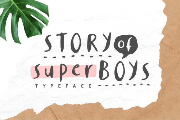 Story of Super Boys Font - Download Free Font