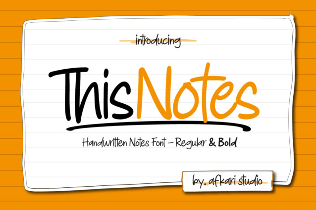 This Notes Font - Download Free Font