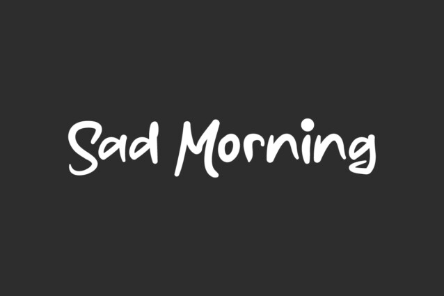 Sad Morning Font - Download Free Font