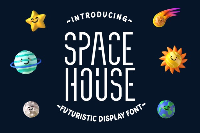 Space House Font - Befonts
