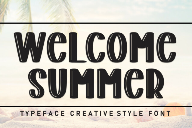 Welcome Summer Display Font - Download Free Font