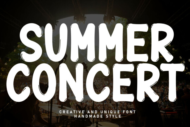 Summer Concert Display Font - Download Free Font