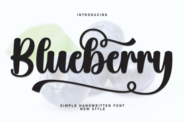 Blueberry Script Font - Download Free Font
