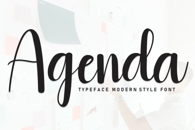 Agenda Script Typeface - Download Free Font