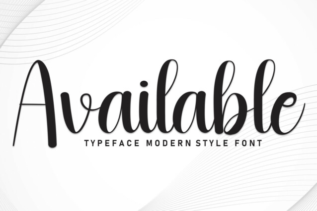 Available Script Font - Download Free Font