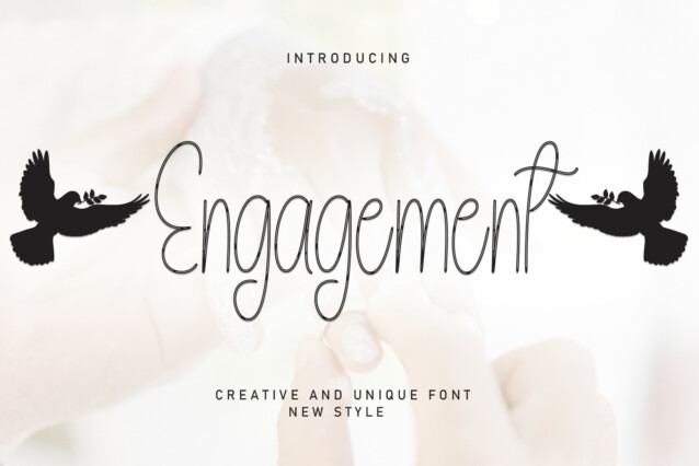 Engagement Handwritten Font - Befonts