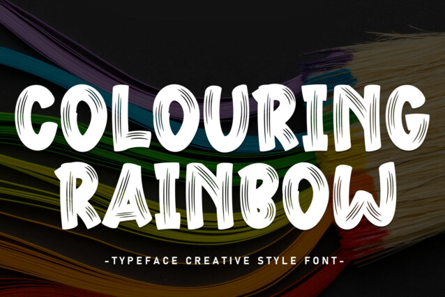 Colouring Rainbow Font - Download Free Font