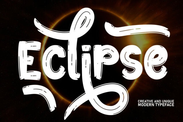 Eclipse Brush Font - Download Free Font