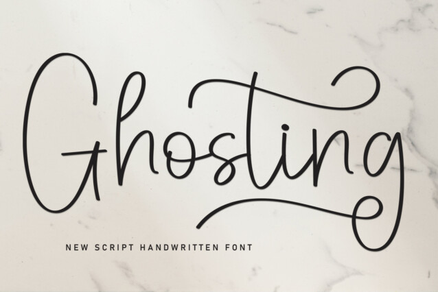 Ghosting Script Typeface - Befonts