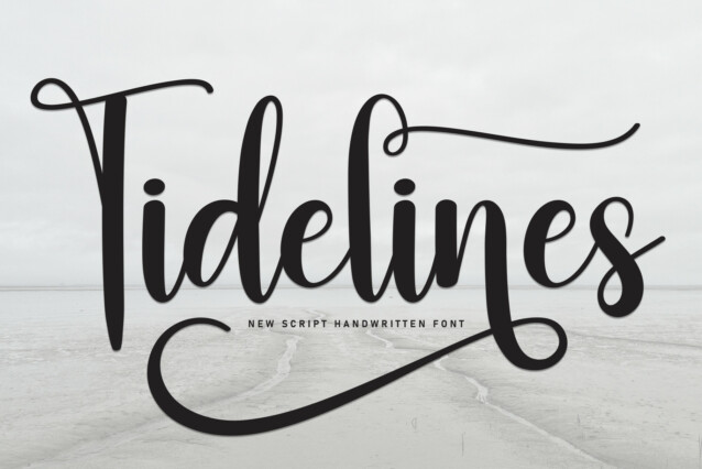 Tidelines Script Font - Download Free Font
