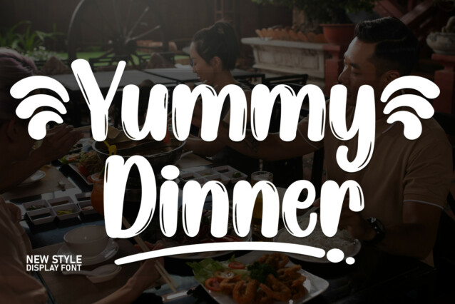 Yummy Dinner Display Font - Download Free Font