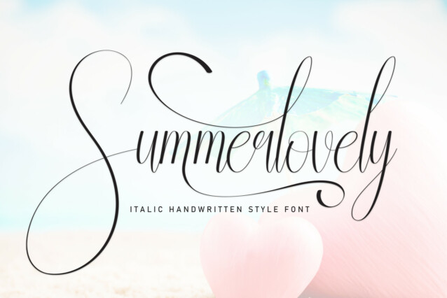 Summerlovely Calligraphy Font - Download Free Font