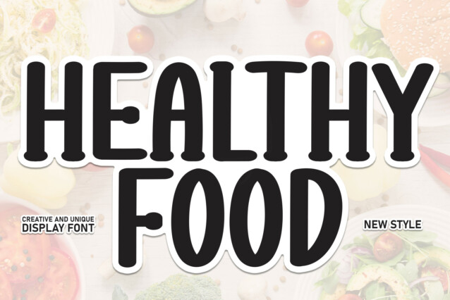 Healthy Food Display Font - Download Free Font