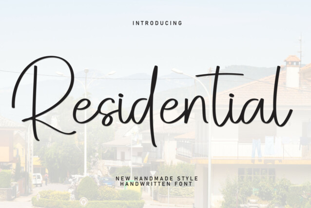 Residential Script Font - Download Free Font