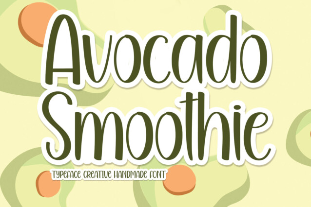 Avocado Smoothie Handwritten Font - Download Free Font