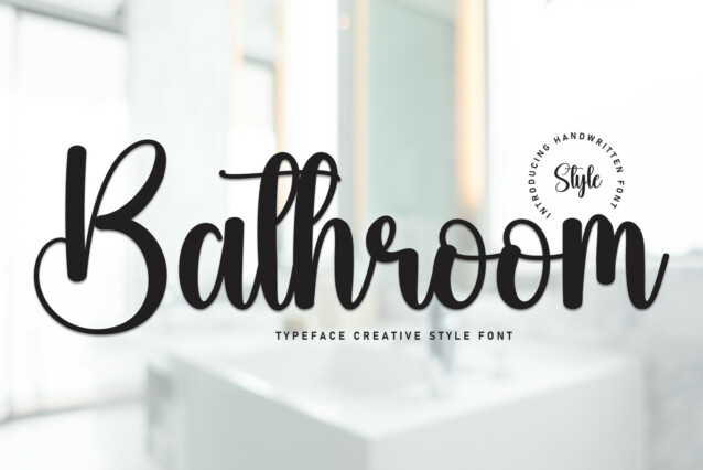 Bathroom Script Font - Download Free Font