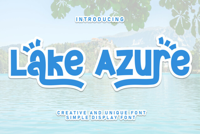 Lake Azure Display Font - Download Free Font