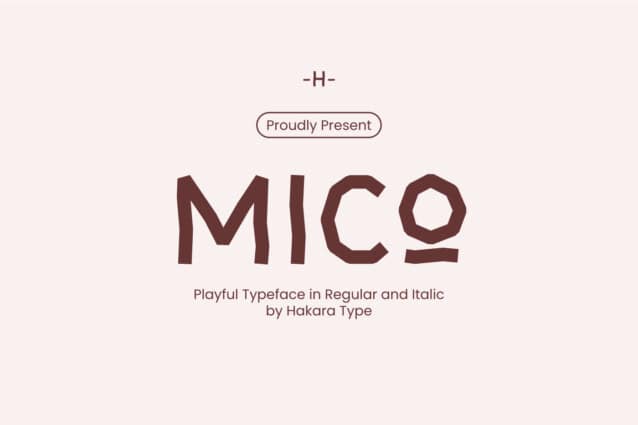 Mico Display Font - Download Free Font