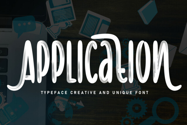 Application Brush Font - Download Free Font
