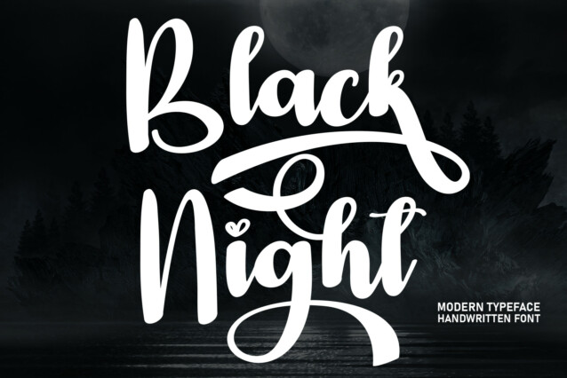 Black Night Script Font - Download Free Font