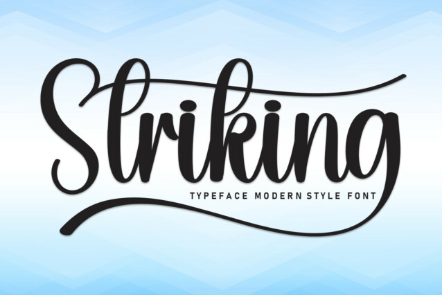 Striking Script Font - Befonts