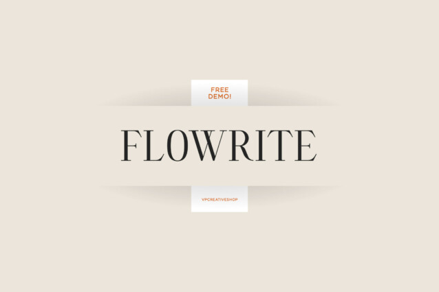 Flowrite Font - Download Free Font
