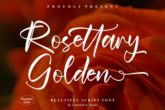 Rosettary Golden Font - Befonts