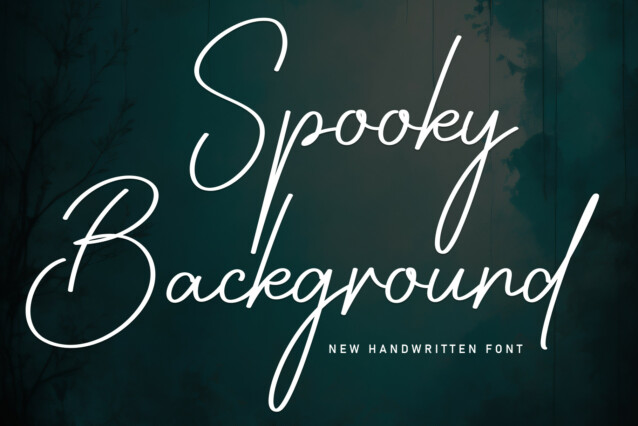 Spooky Background Script Font - Download Free Font