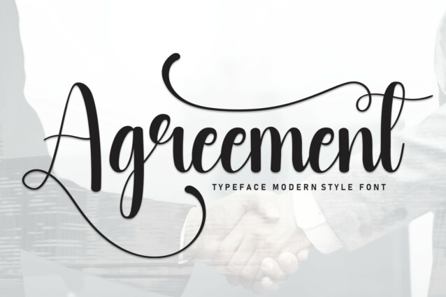 Agreement Script Font - Download Free Font