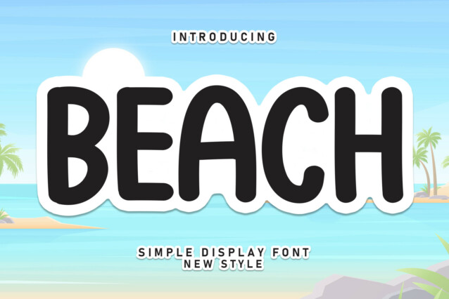 Beach Display Typeface - Download Free Font