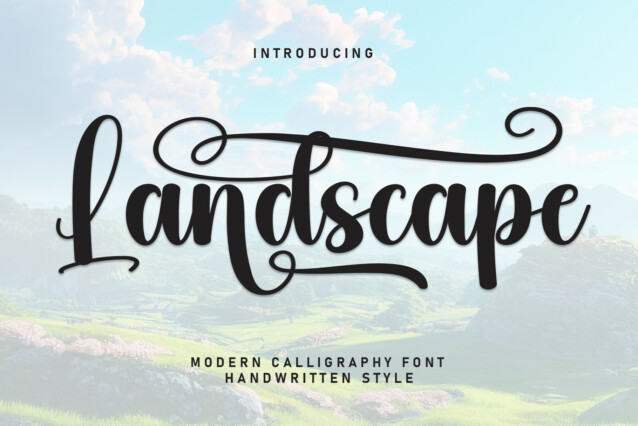 Landscape Script Typeface - Download Free Font