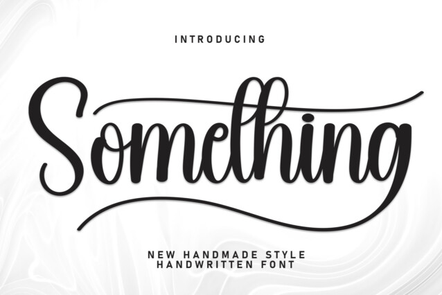 Something Script Typeface - Download Free Font
