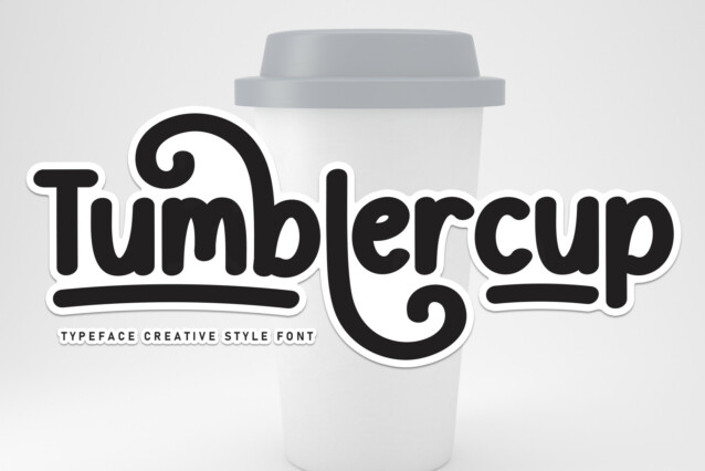 Tumblercup Display Font - Download Free Font