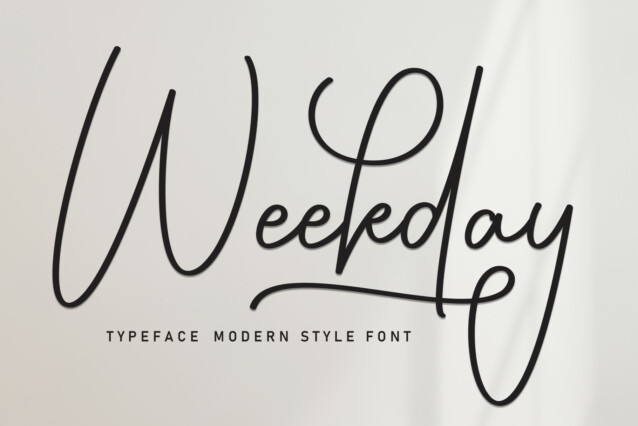 Weekday Script Font - Download Free Font