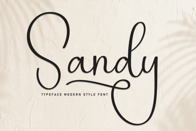 Sandy Script Typeface - Download Free Font