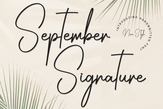 September Signature Font - Download Free Font