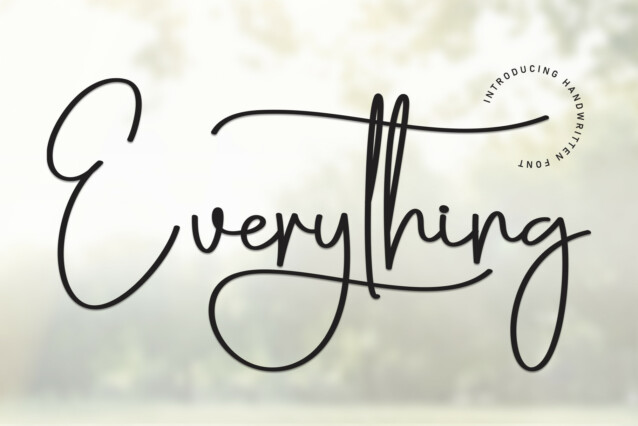 Everything Script Font - Download Free Font
